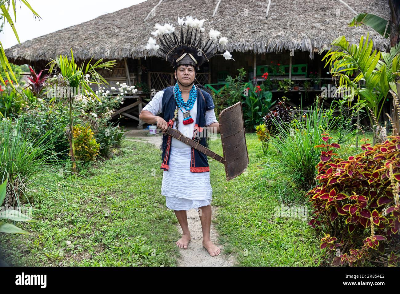 Man from Adi Minyong tribe from northeastern part of India dressed in ...
