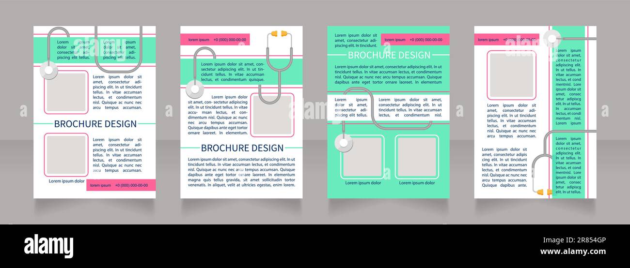 Medical surgery preparation blank brochure layout design Stock Vector ...