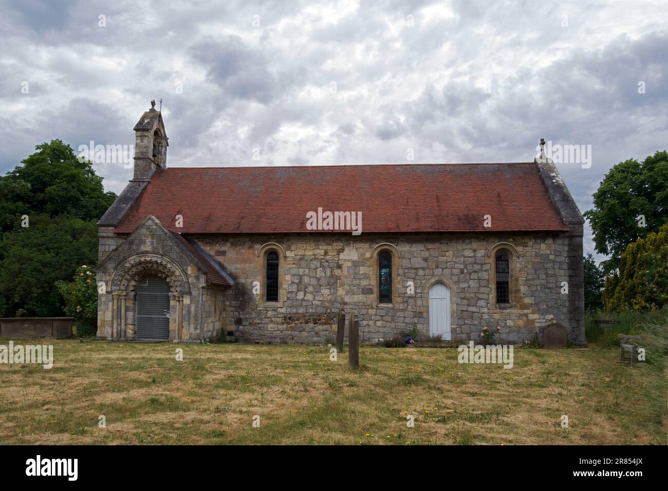St Nicholas' Church in Askham Bryan, Yorkshire, was constructed in the ...