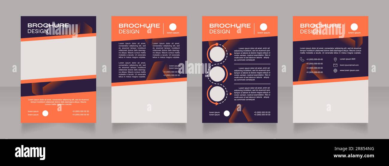 Effective marketing strategy blank brochure design Stock Vector Image ...