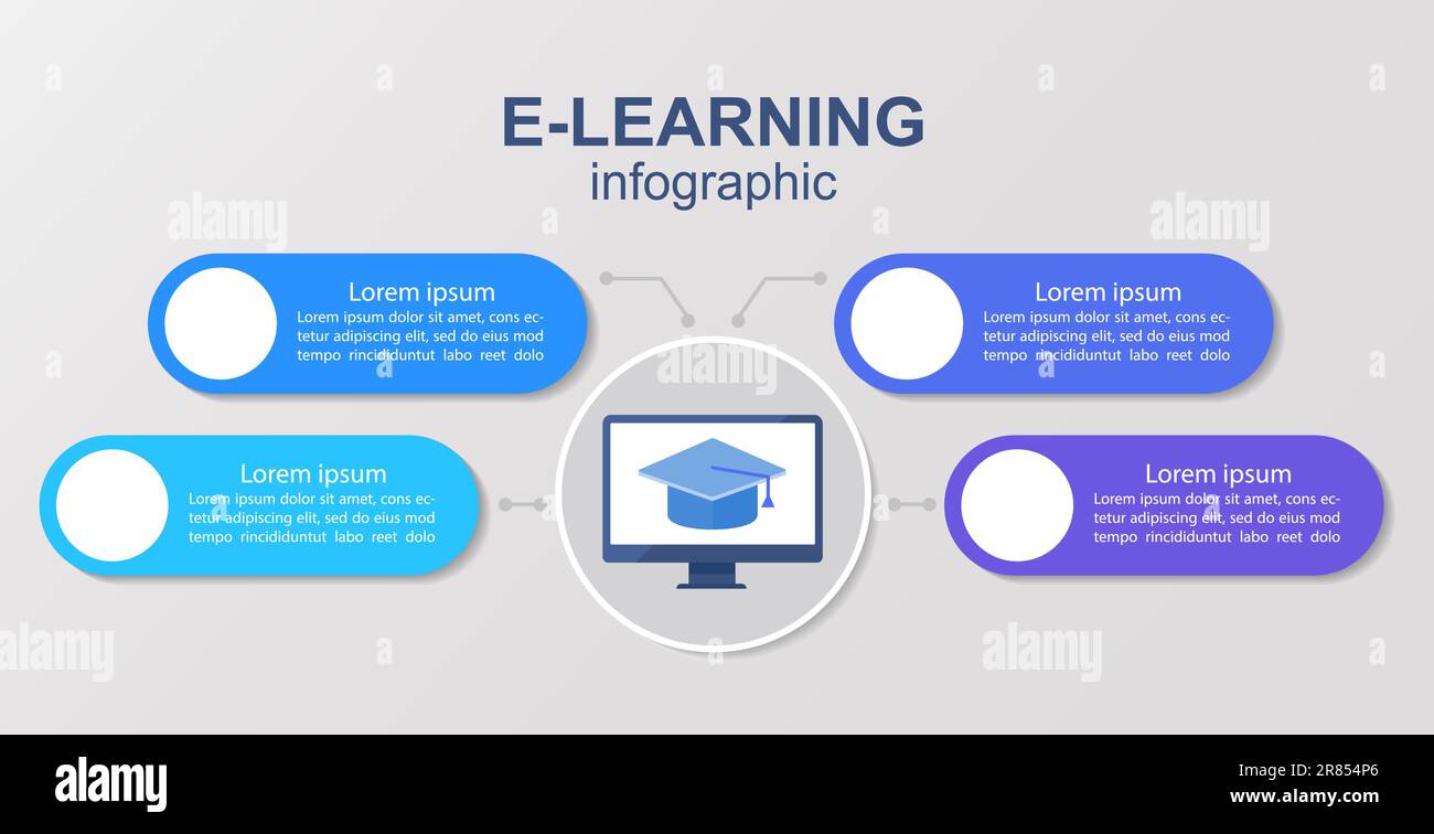 Online high school diploma infographic chart design template Stock ...