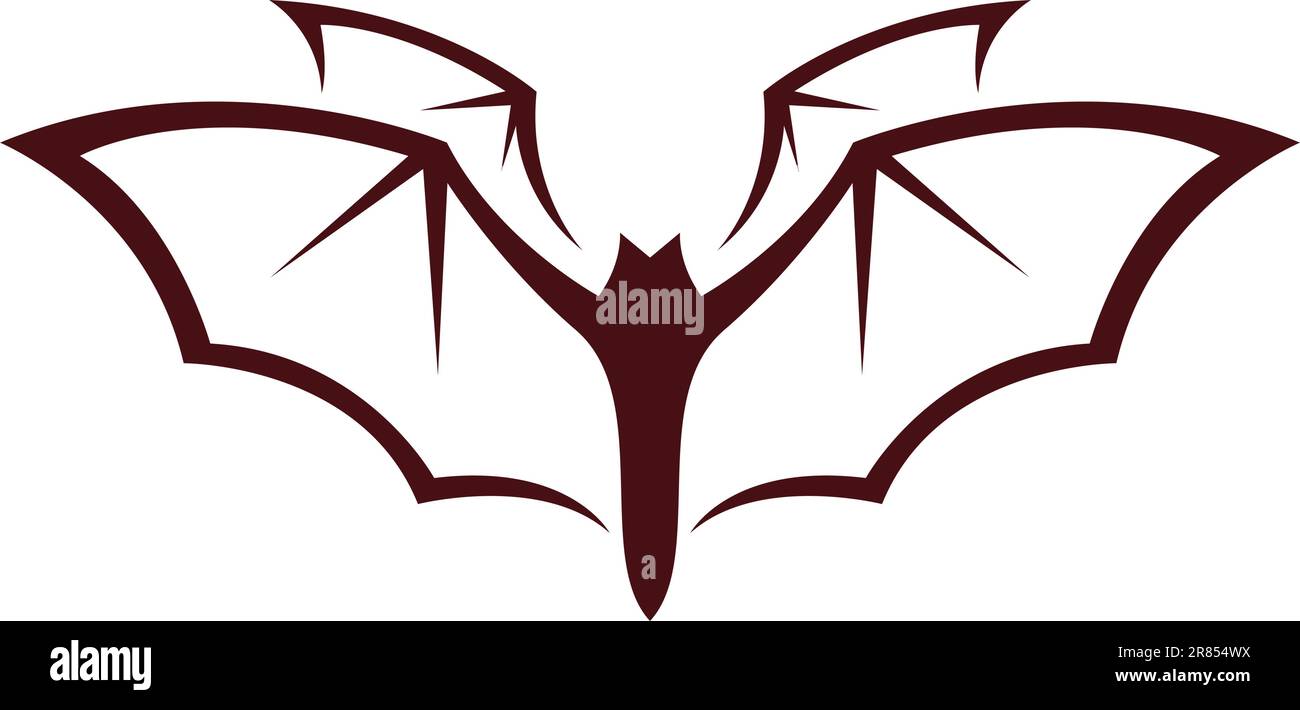 Bats animal logo icon design illustration Stock Vector Image & Art - Alamy