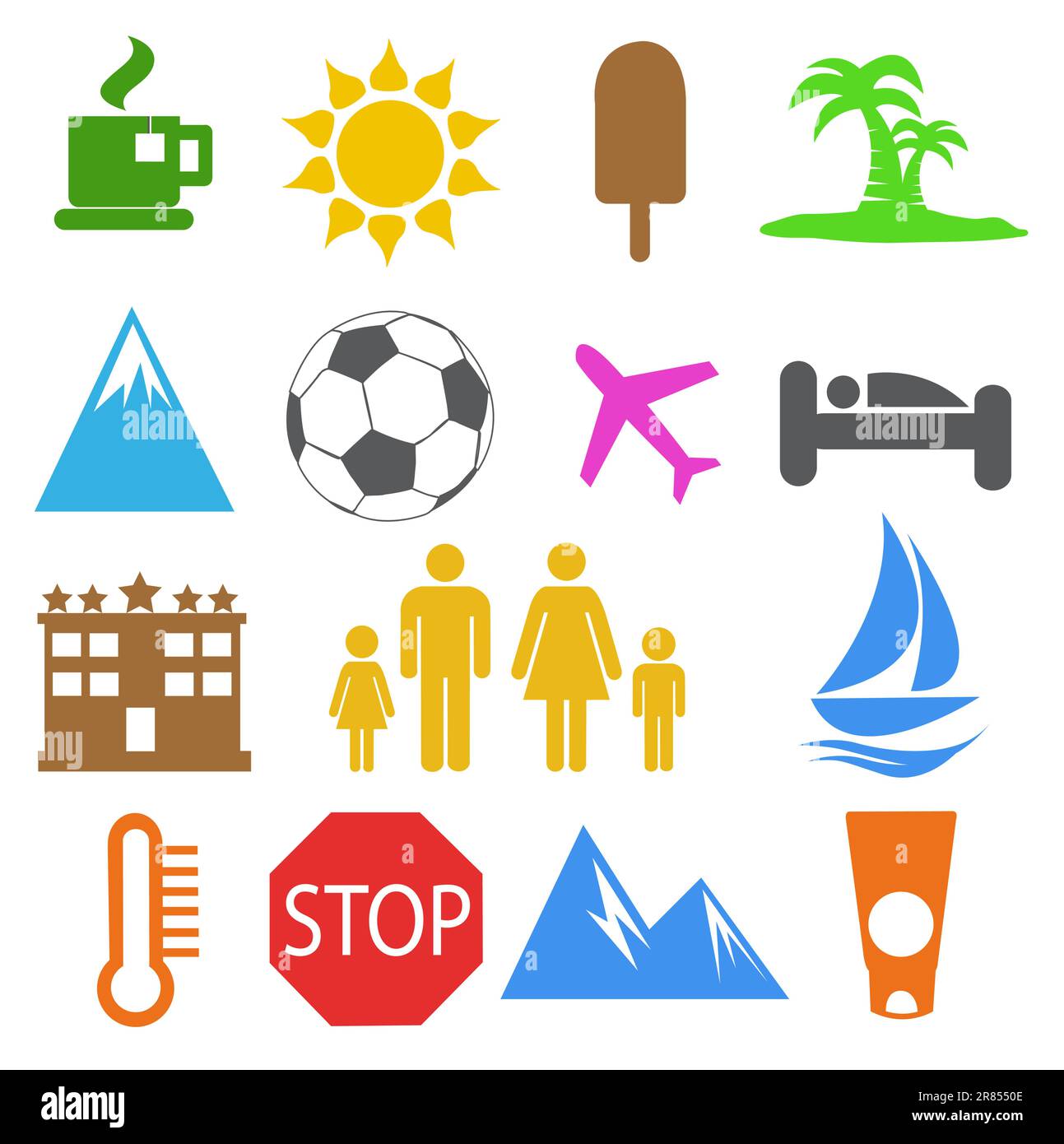 Summer and Vacation icons vector Stock Vector Image & Art - Alamy Summer and Vacation icons vector Stock Vector Image & Art - Alamy