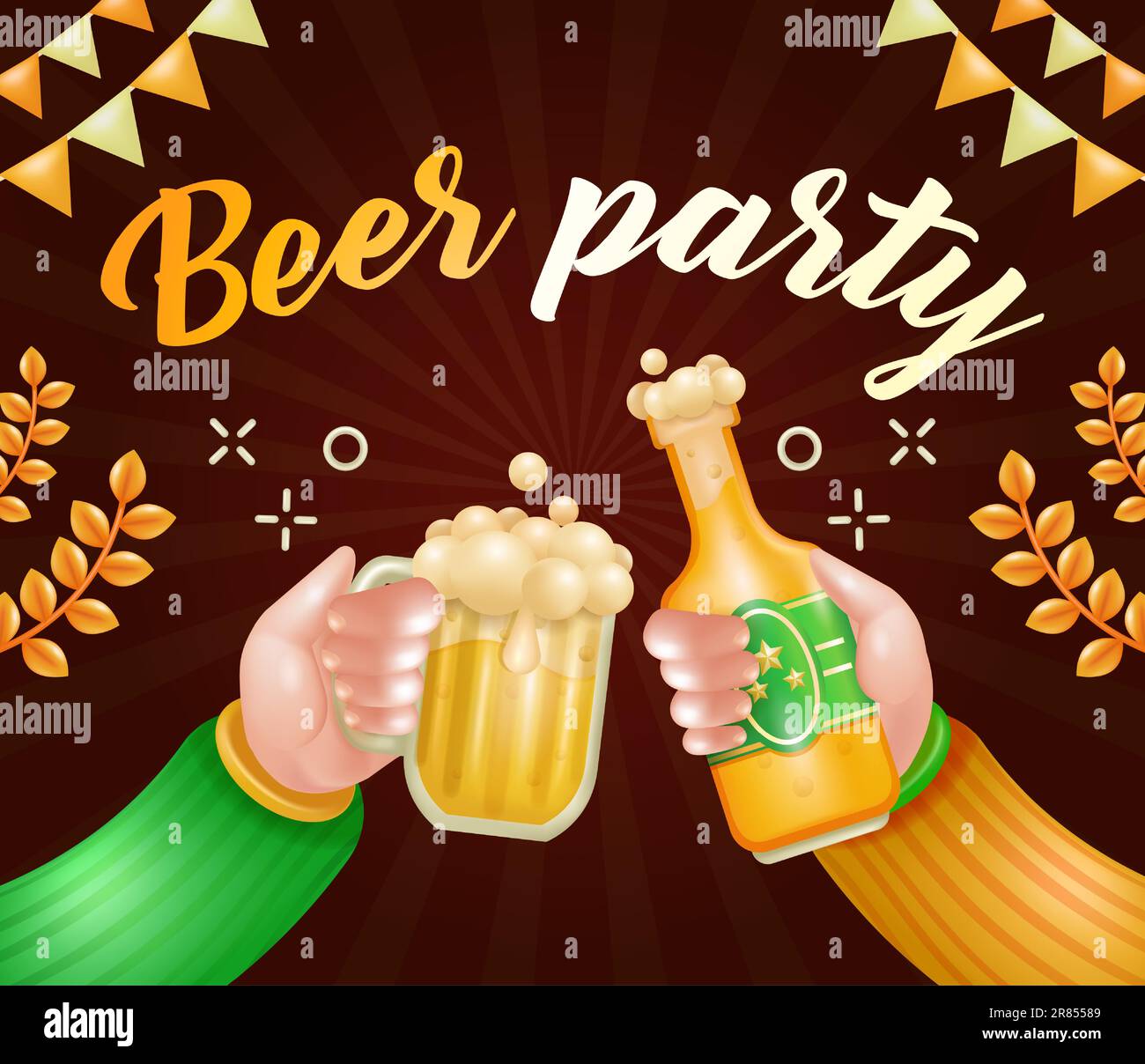 Cheers friends clinking glasses Stock Vector Images - Alamy