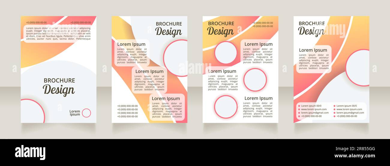 Weight management and dieting blank brochure layout design Stock Vector ...