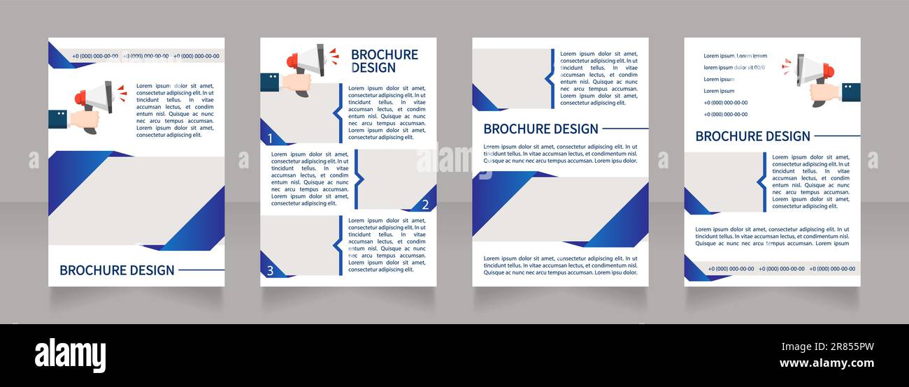 Advertising new job position blank brochure layout design Stock Vector ...