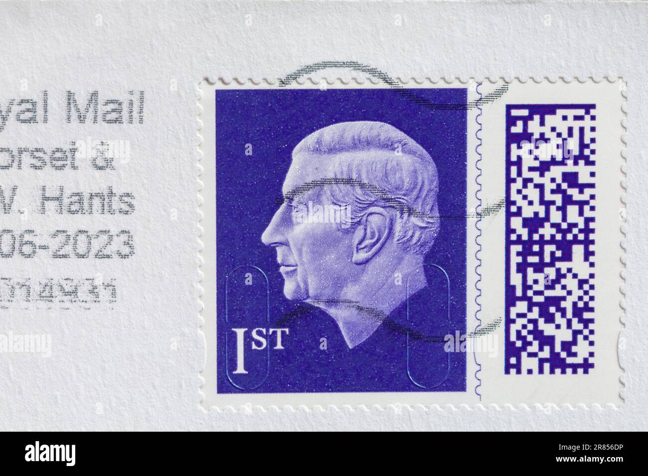 Purple 1st Class Stamp First Class Stamp With King Charles III Head purple-1st-class-stamp-first-class-stamp-with-king-charles-iii-head