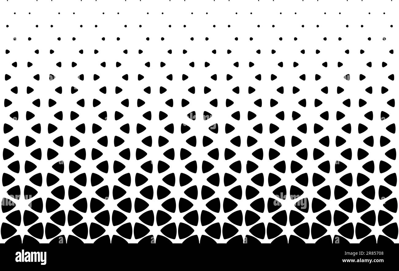 Disappearing triangles.Rounded corners.Seamless pattern in one ...