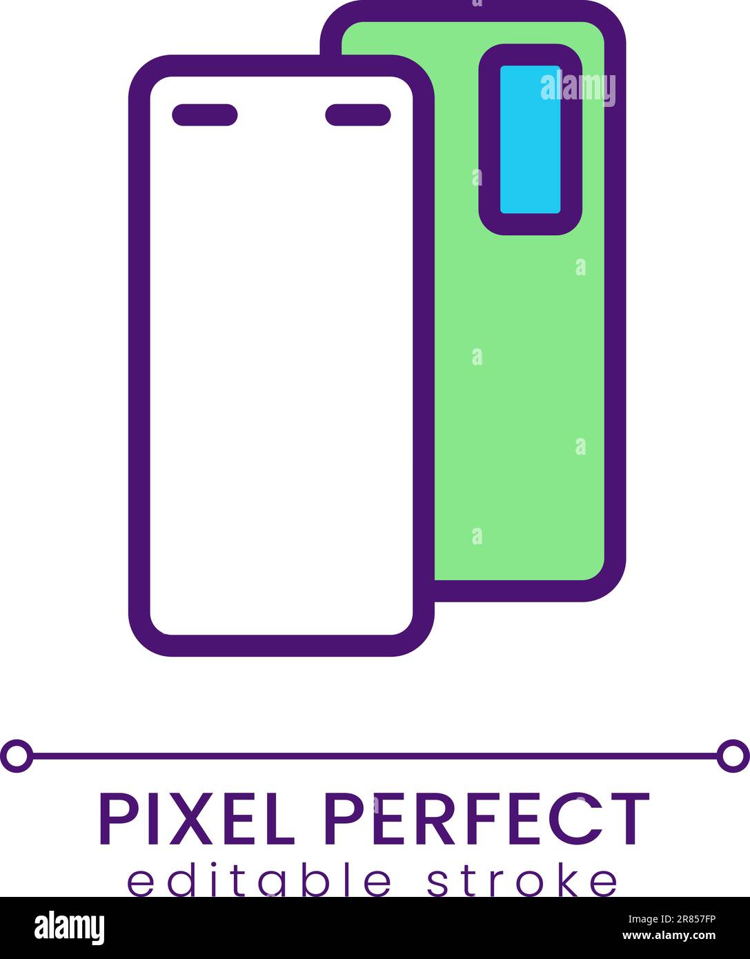 Smartphone pixel perfect RGB color icon Stock Vector Image & Art - Alamy