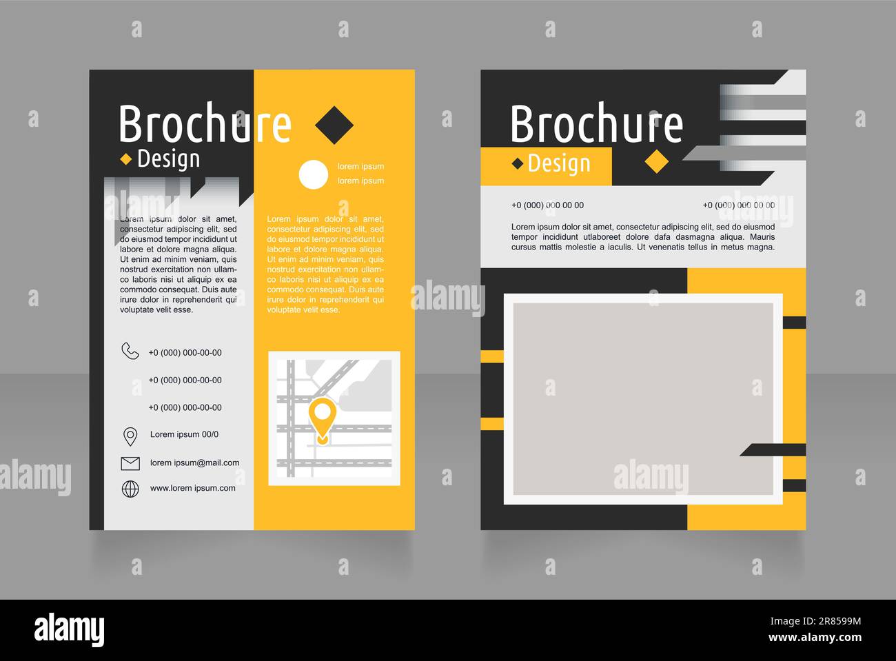 Sales department contact info blank brochure design Stock Vector Image ...