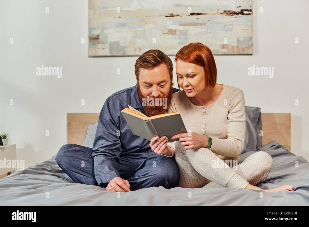 quality time, reading book together, happiness, day off without kids ...