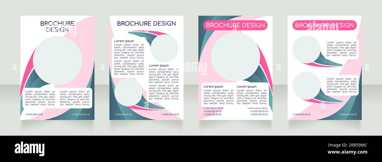 Annual organization report blank brochure layout design Stock Vector ...