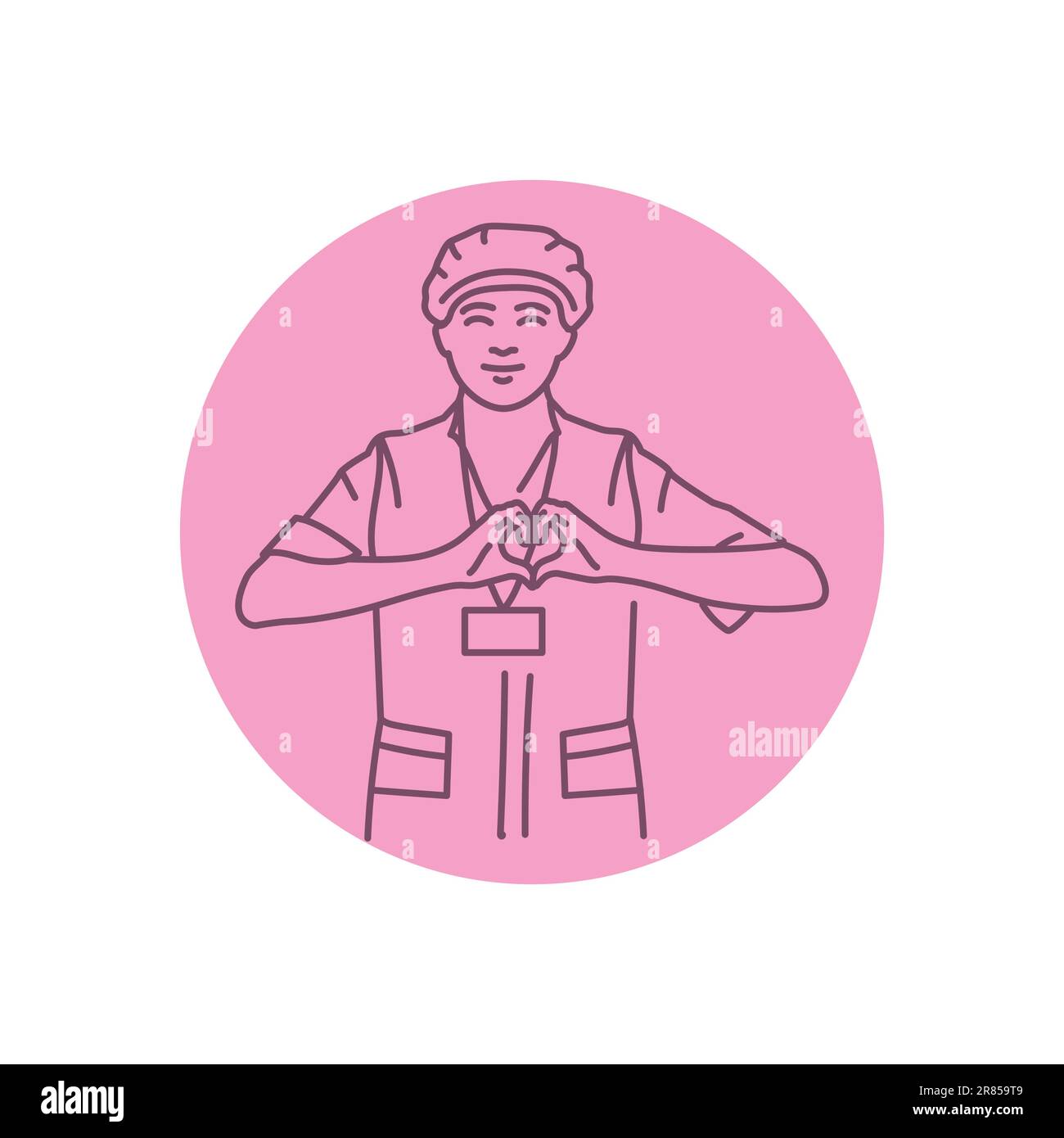 Female frontline Stock Vector Images - Alamy