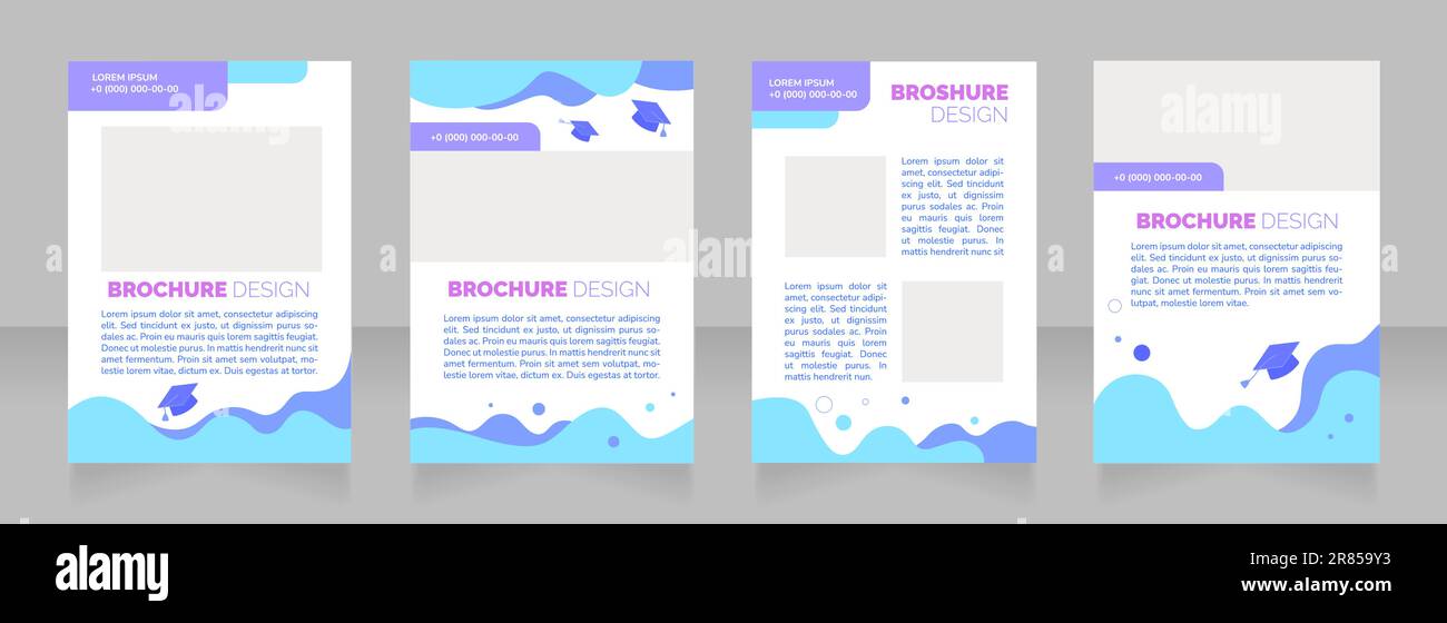 Foreign exchange program blank brochure layout design Stock Vector ...