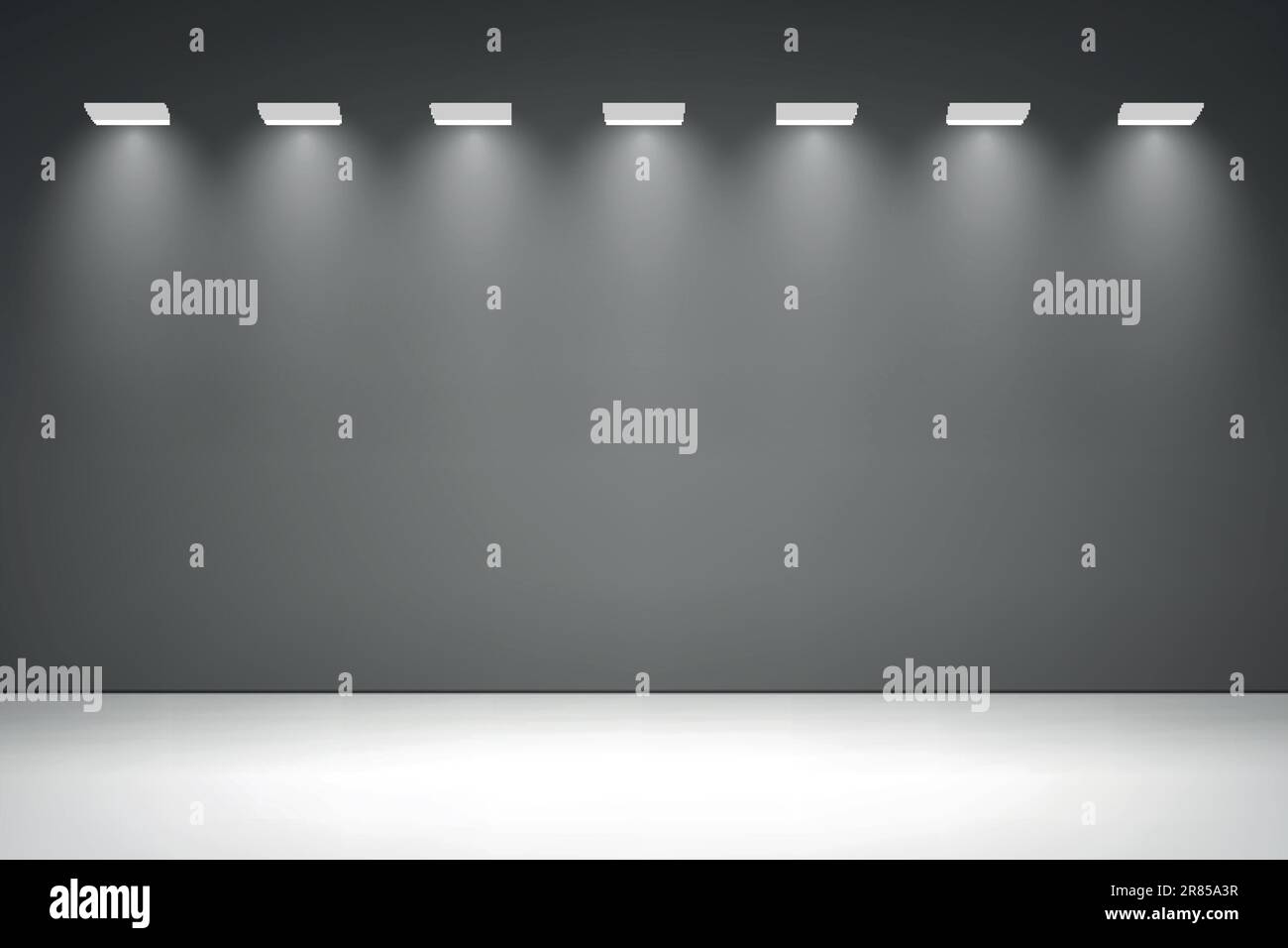 Empty studio room background with spotlight. Template for display or ...