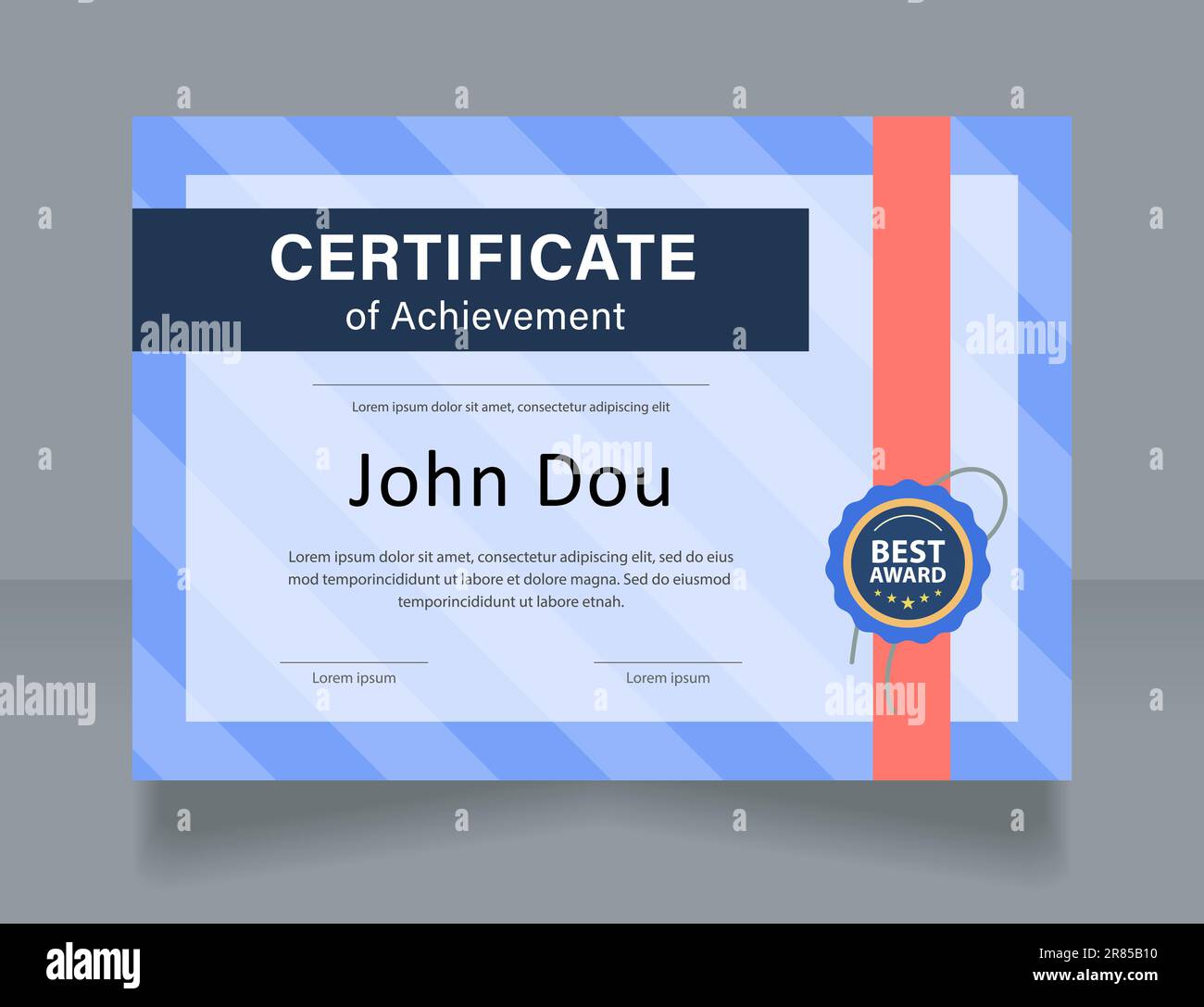 Training participant certificate design template Stock Vector Image ...