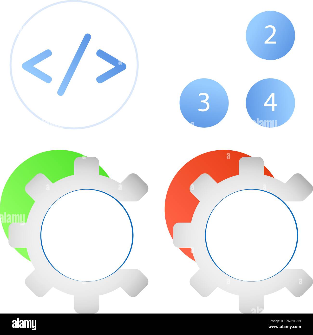 Mechanic gear infographic chart design element set Stock Vector Image ...