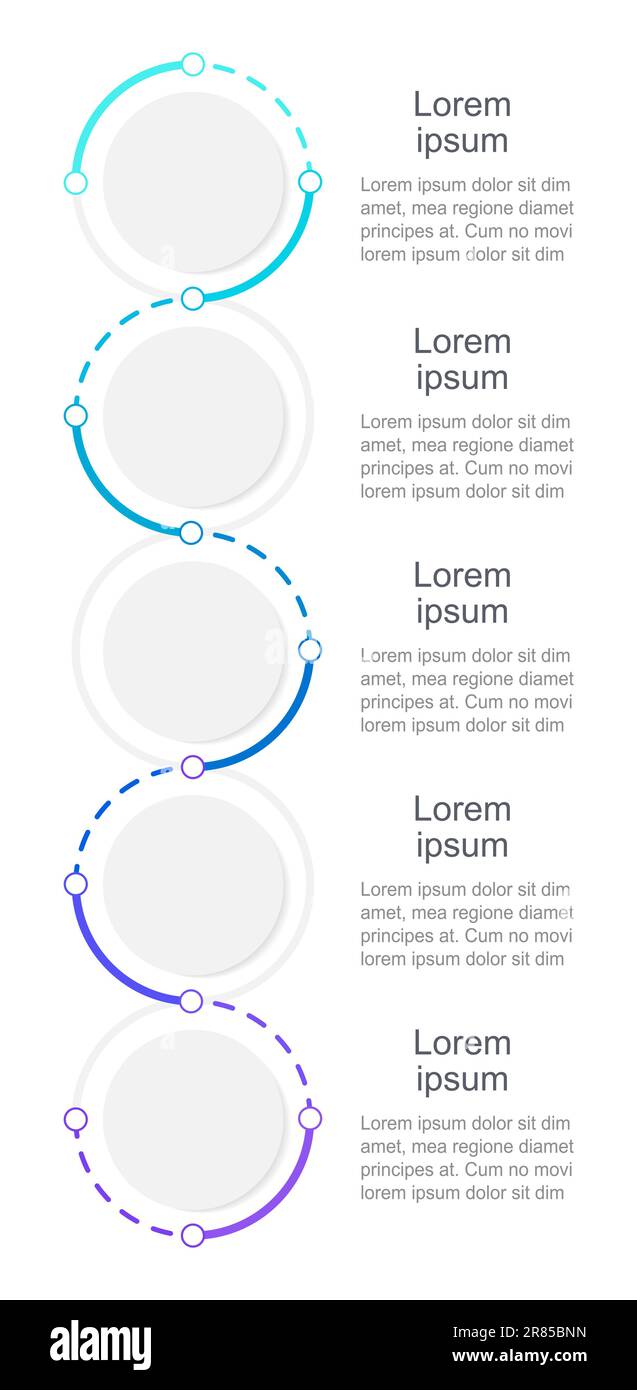 Blue gradient vertical infographic chart design template Stock Vector ...