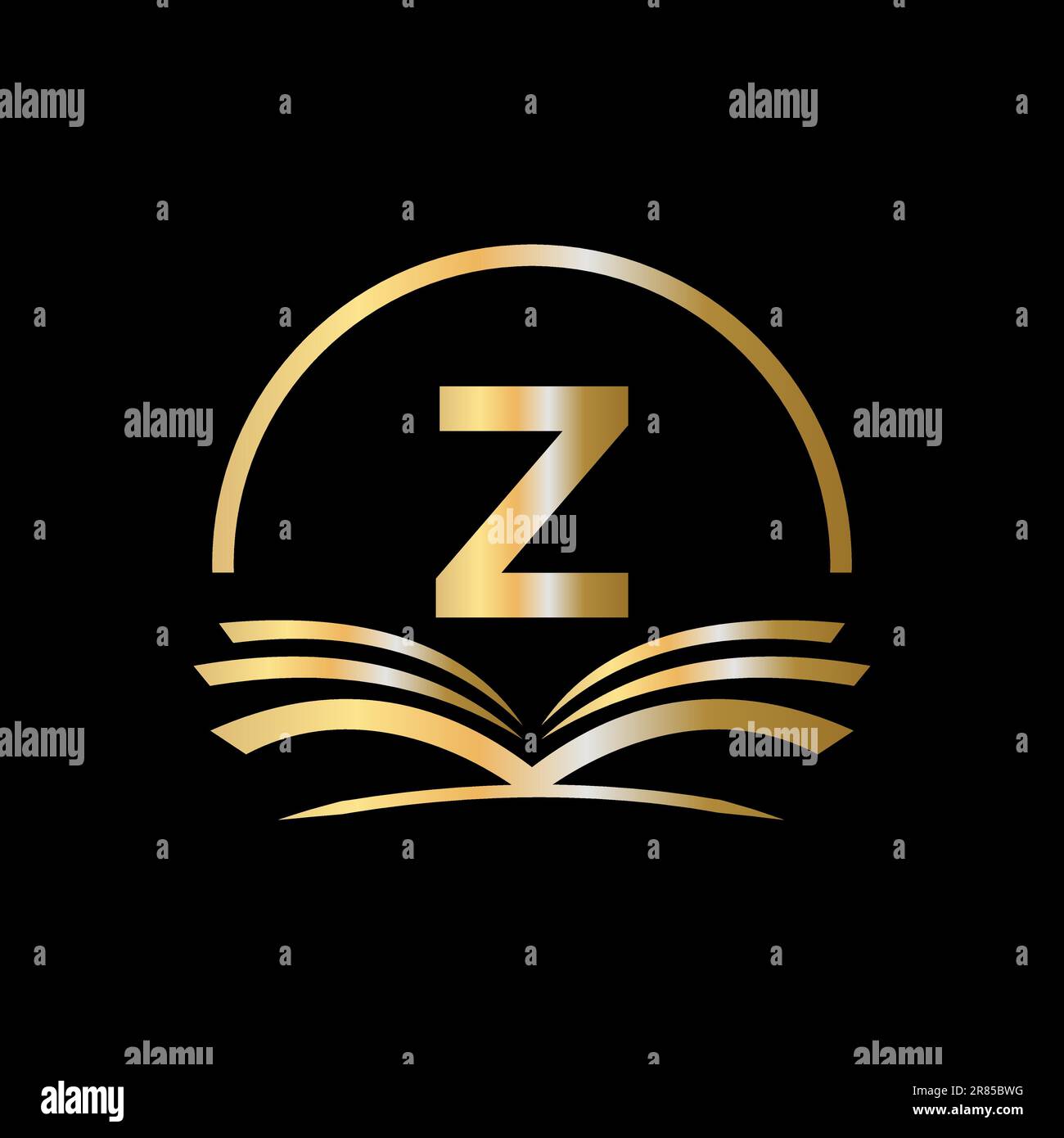 Initial Letter Z Education Logo Book Concept. University, Academy ...