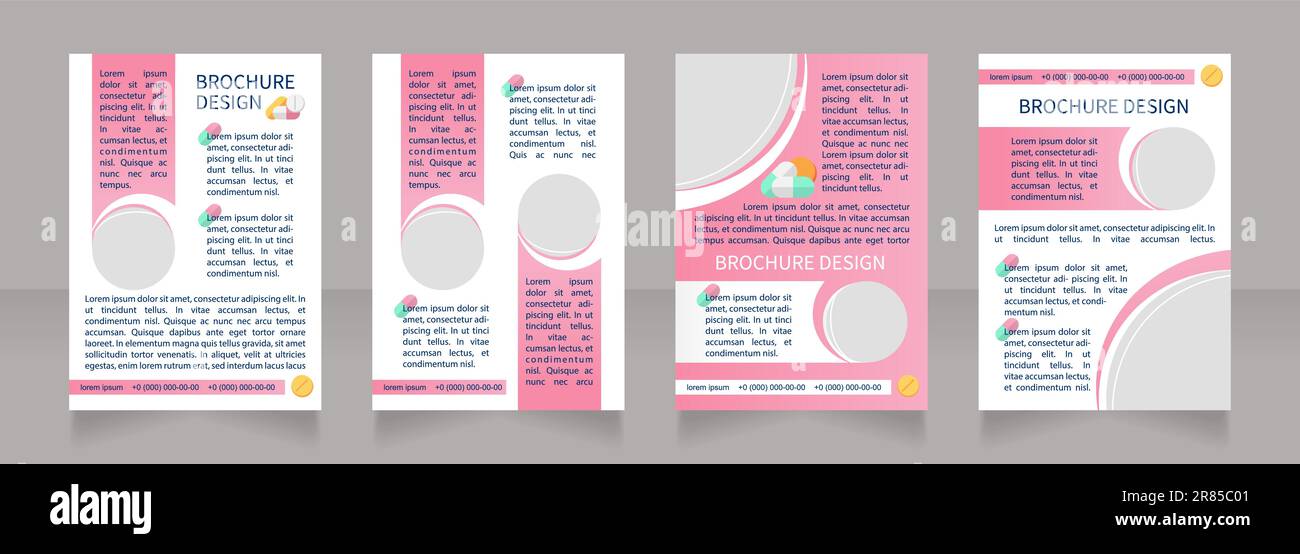 Women reproductive health clinic blank brochure layout design Stock ...