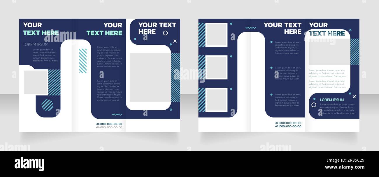 Business development conference trifold brochure template design Stock ...