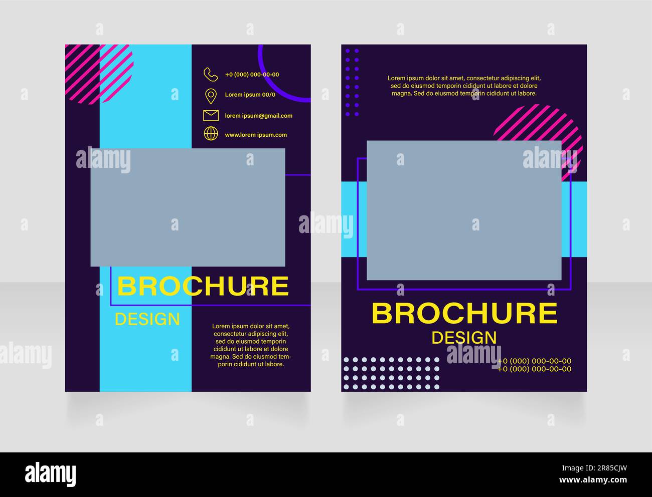 Party and occasion advertising blank brochure layout design Stock ...