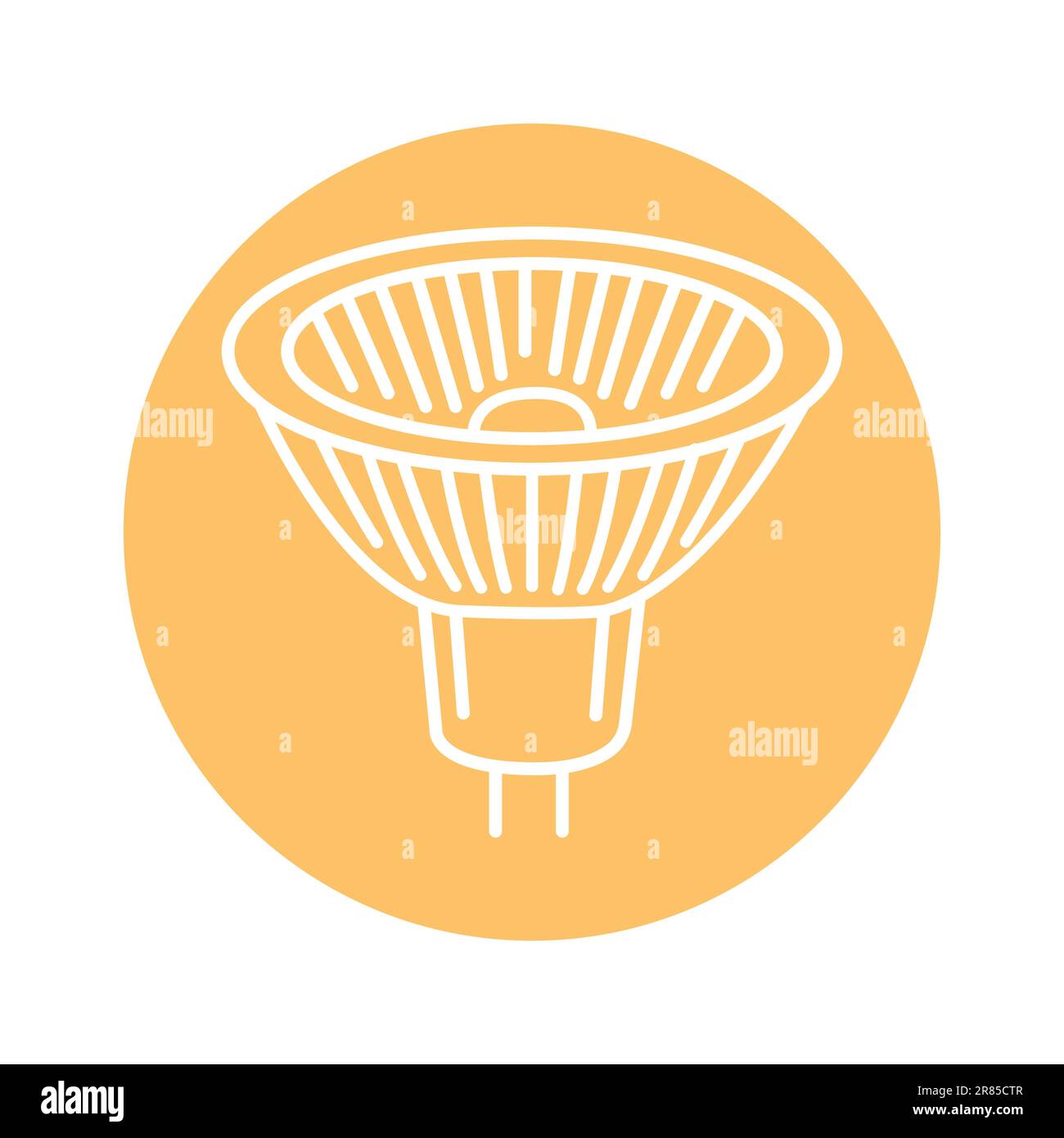Halogen lamp black line icon. Pictogram for web page, mobile app, promo ...
