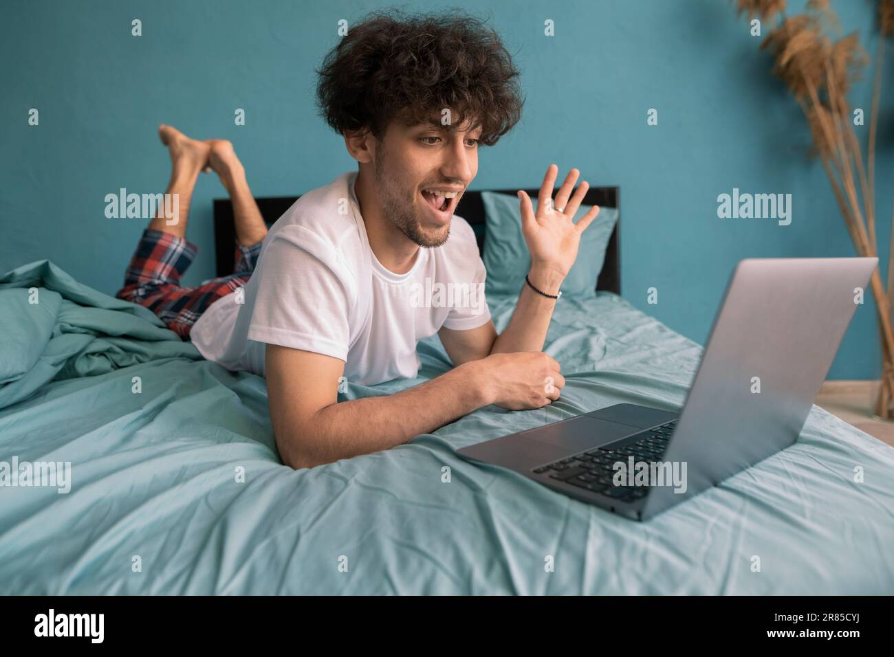 Businessman laying on bed hi-res stock photography and images - Alamy
