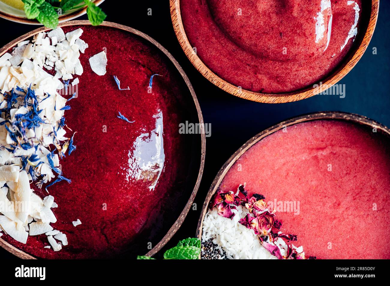Different colorful smoothies Stock Photo - Alamy