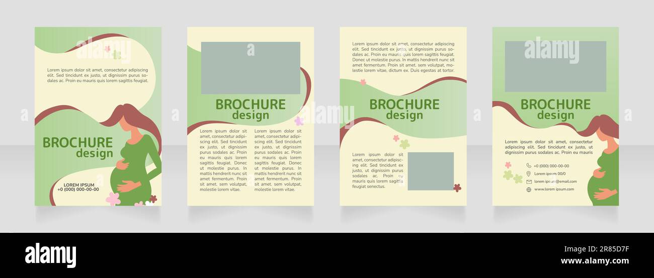 Childbirth classes blank brochure design Stock Vector Image & Art - Alamy