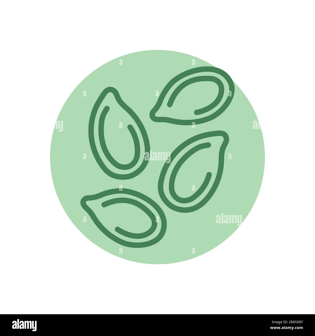 Pumkin seeds black line icon. Natural organic super food. Pictogram for ...