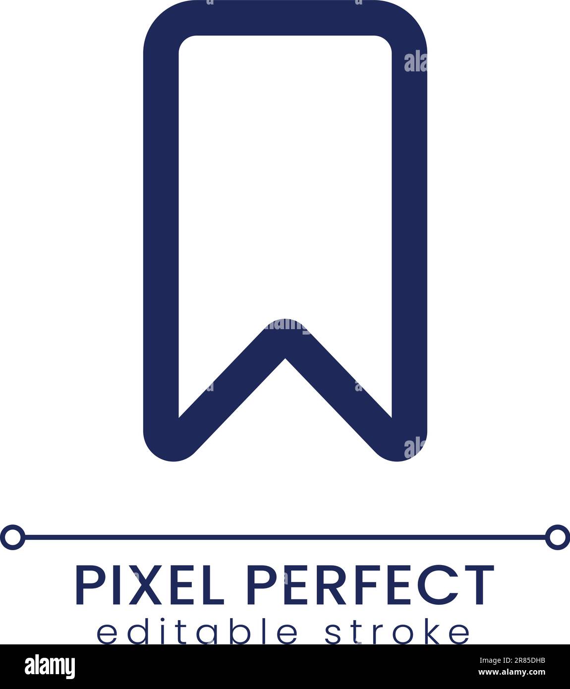 Ribbon bookmark icon outline Cut Out Stock Images & Pictures - Alamy