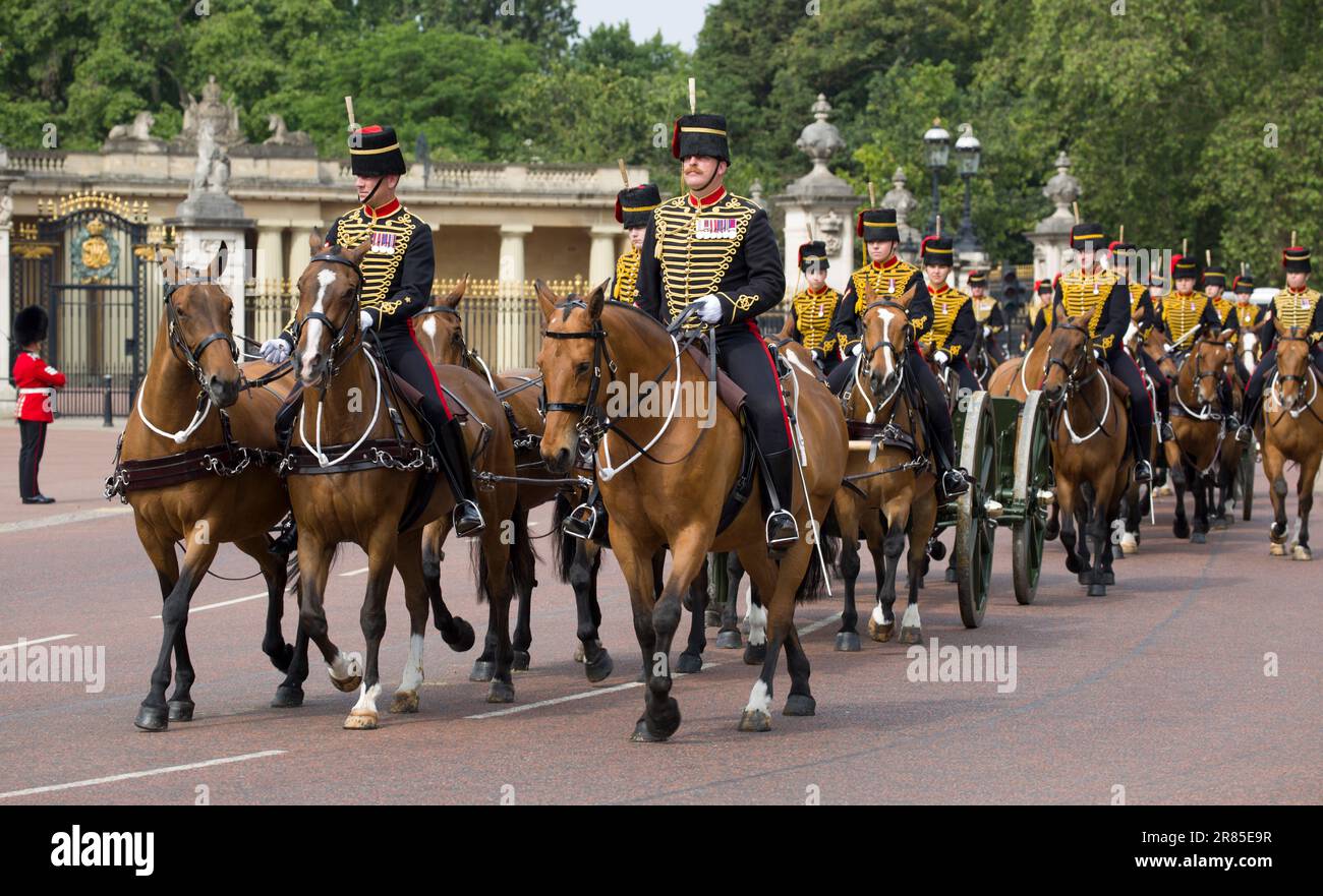 King's Troop Royal Horse Artillery Trooping The Colour Color 2023 Stock ...