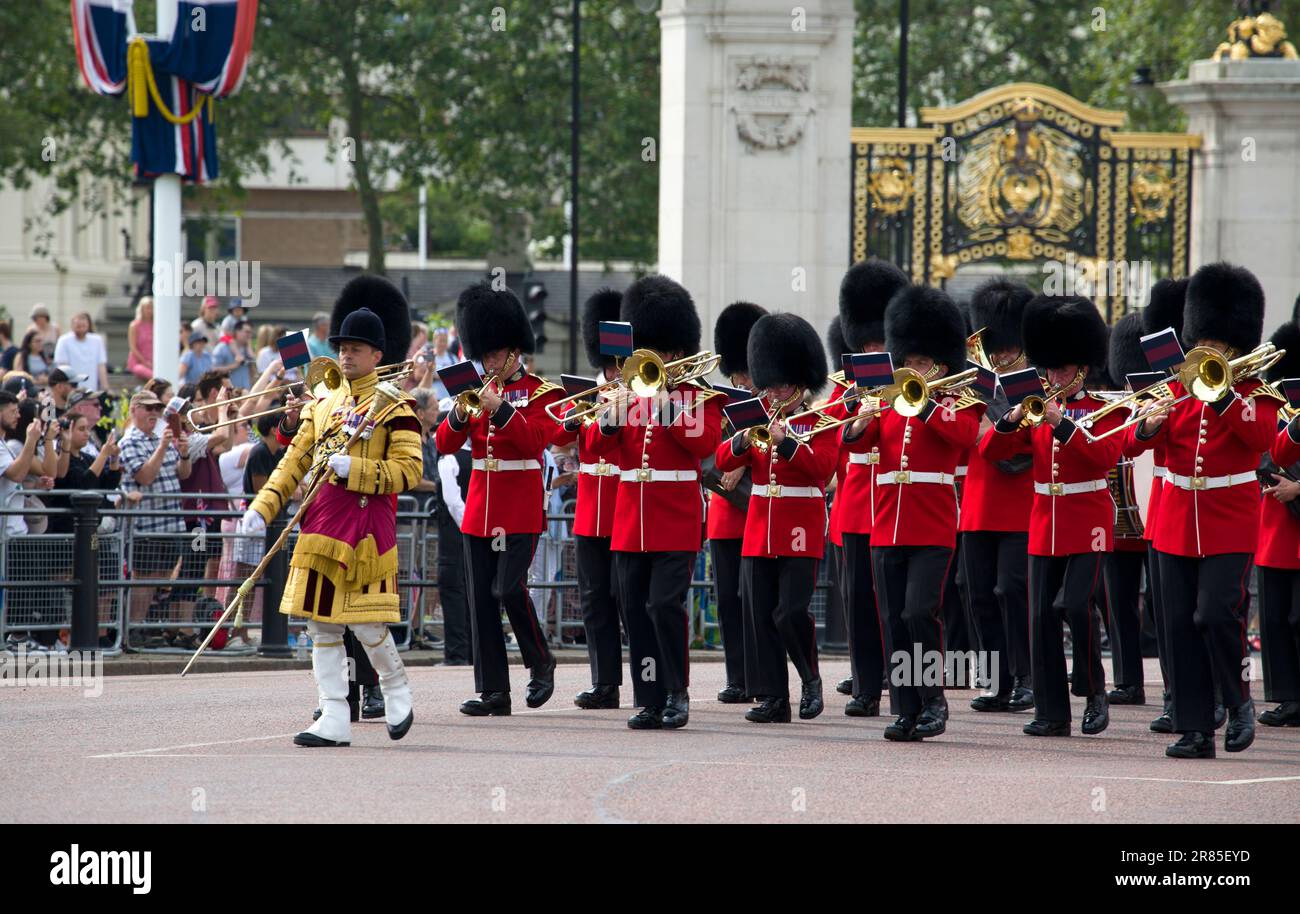 Marching Military Band Trooping The Colour Color 2023 Stock Photo - Alamy