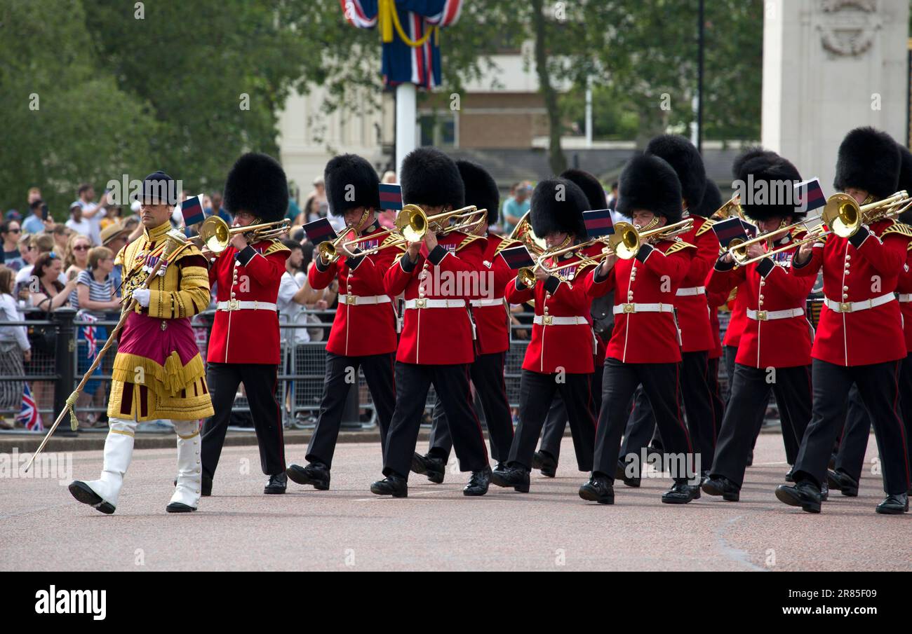 Marching Military Band Trooping The Colour Color 2023 Stock Photo - Alamy