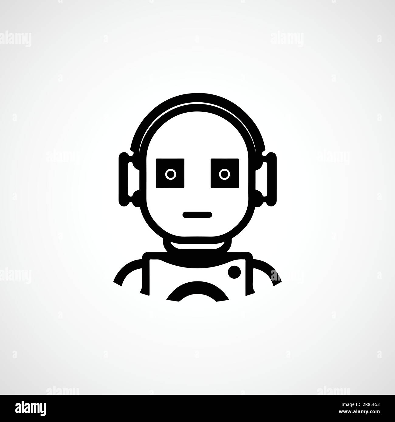 Robot silhouette Stock Vector Images - Alamy