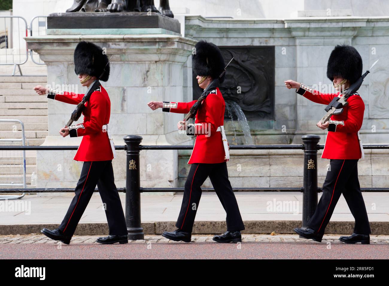 Grenadier Guards Lining The Mall Trooping The Colour Color 2023 Stock ...