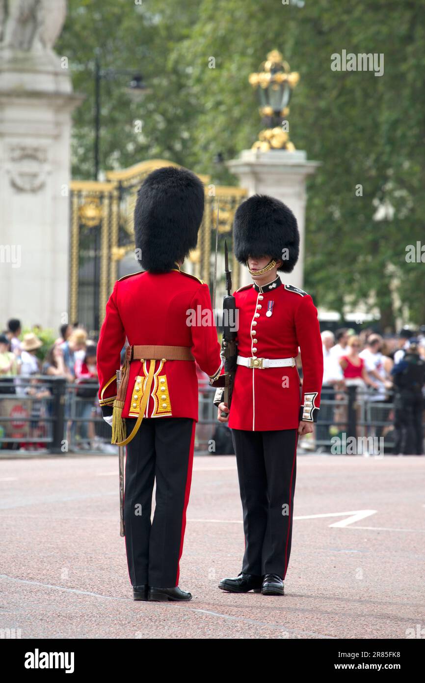 Grenadier Guards Lining The Mall Trooping The Colour Color 2023 Stock ...