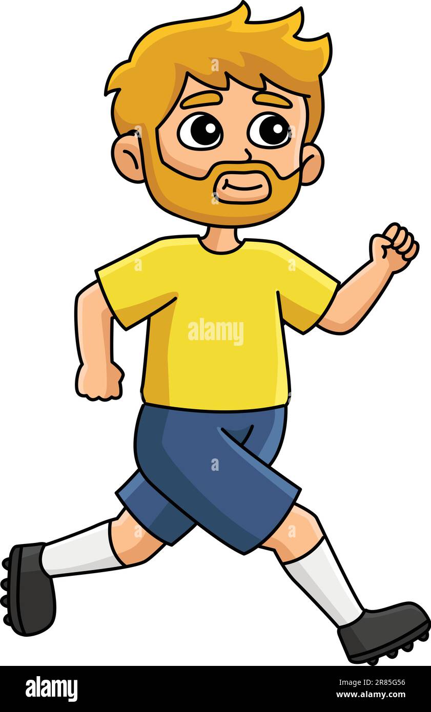 Father Running Cartoon Colored Clipart Stock Vector Image & Art - Alamy