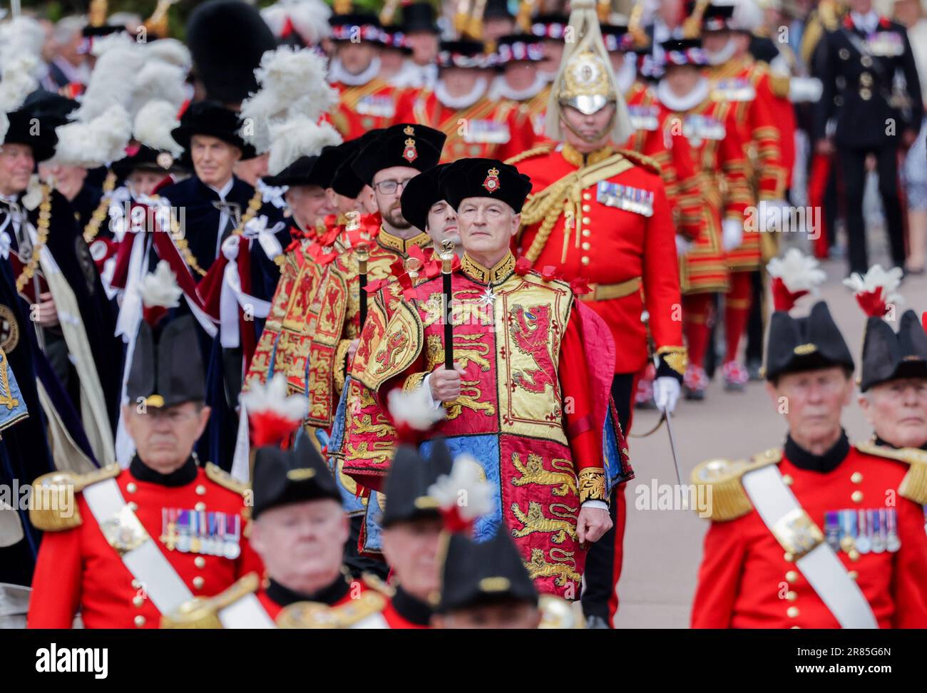 Alastair Bruce of Crionaich arrives to attend the annual Order of the ...