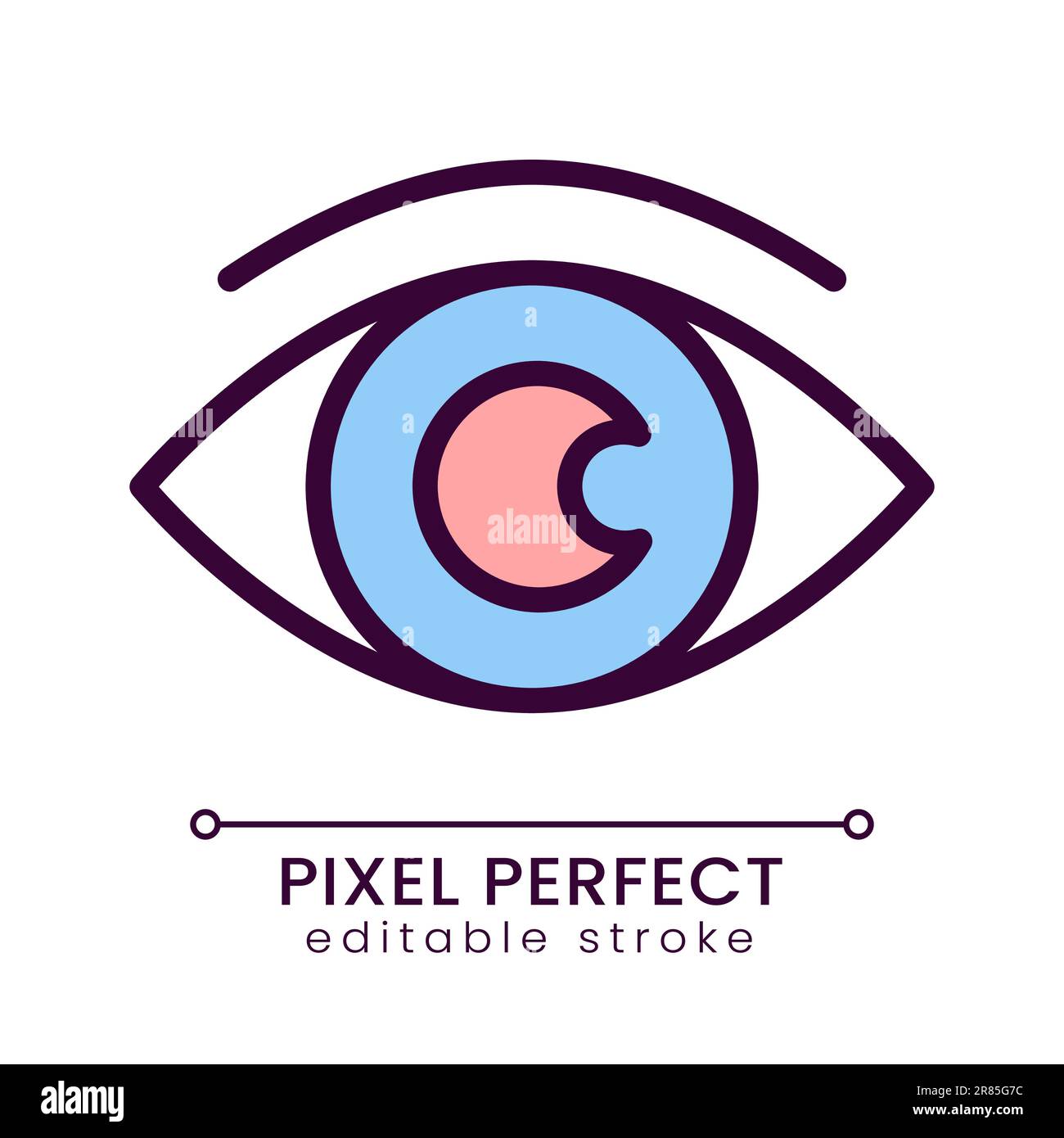 Eye pixel perfect RGB color icon Stock Vector Image & Art - Alamy Eye pixel perfect RGB color icon Stock Vector Image & Art - Alamy