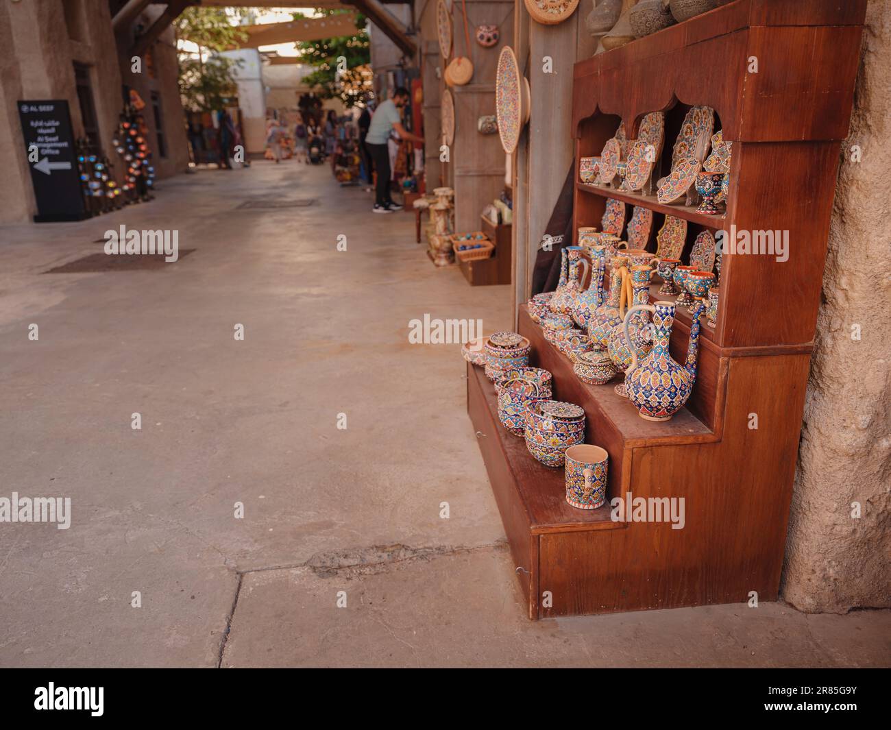 20 March 2023, Dubai, UAE: Al Seef Heritage Souq Arabic Market. Dubai ...