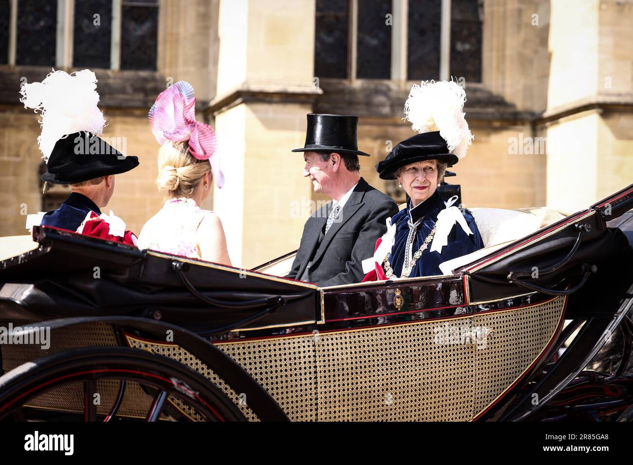 The Duke of Edinburgh (left), the Duchess of Edinburgh, the Princess ...