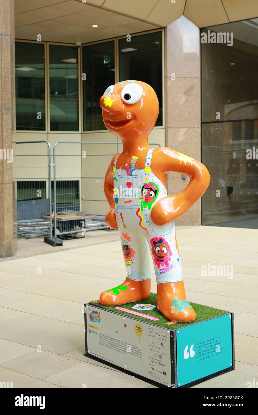 London, UK. 19 June 2023. The children’s television character Morph is ...