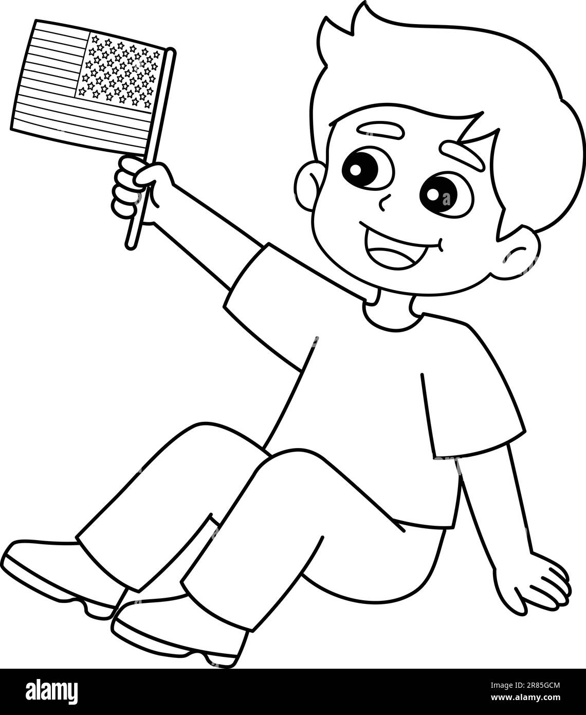 4th Of July Flag Coloring Pages