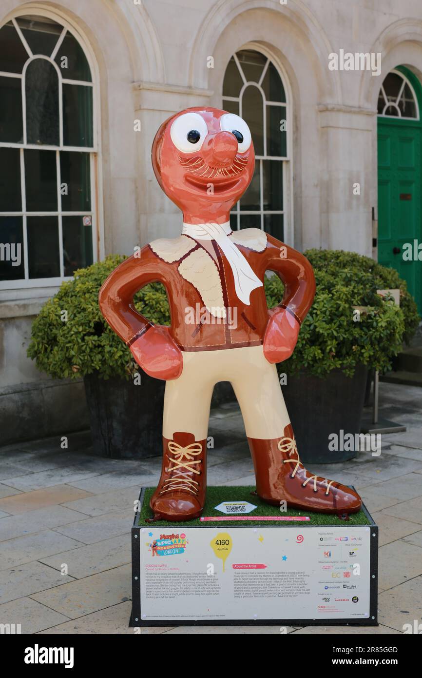 London, UK. 19 June 2023. The children’s television character Morph is ...