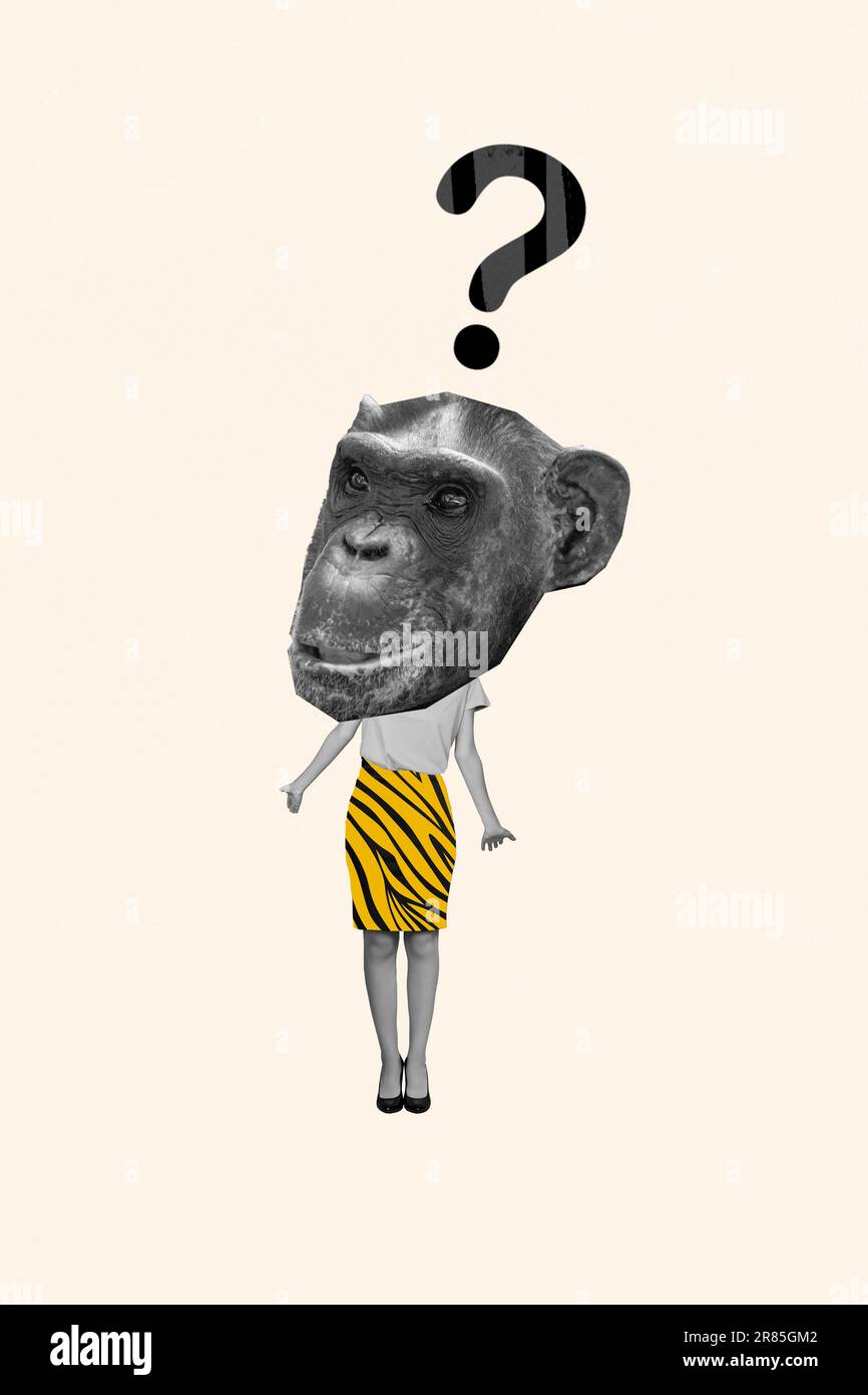 Vertical creative composite photo 3d sketch collage of weird headless ...