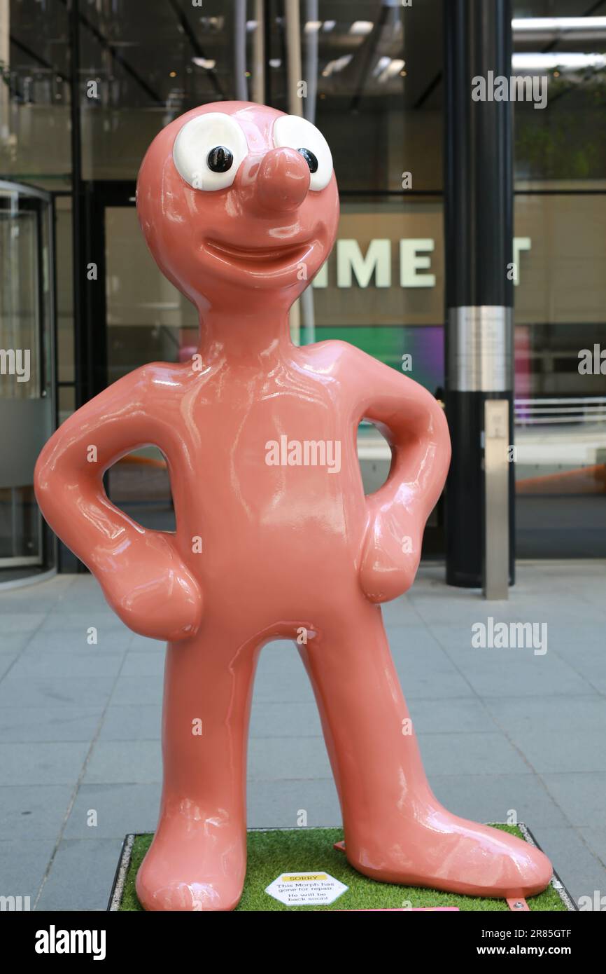 London, UK. 19 June 2023. The children’s television character Morph is ...