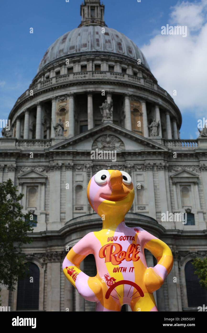 London, UK. 19 June 2023. The children’s television character Morph is ...