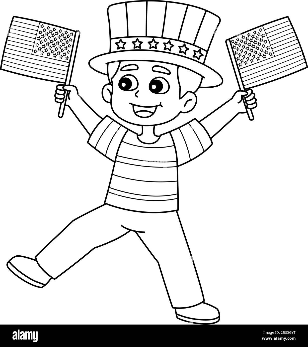 Illustration two american national Cut Out Stock Images & Pictures - Alamy